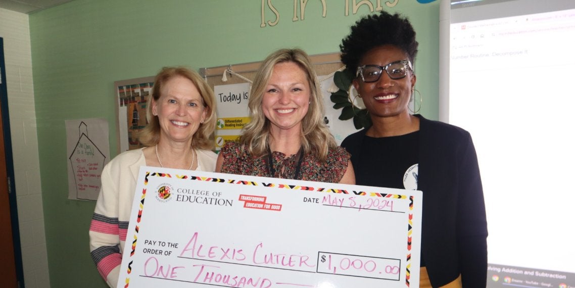 School Day Surprise: 3 Alums Honored for Classroom Impact | UMD College ...