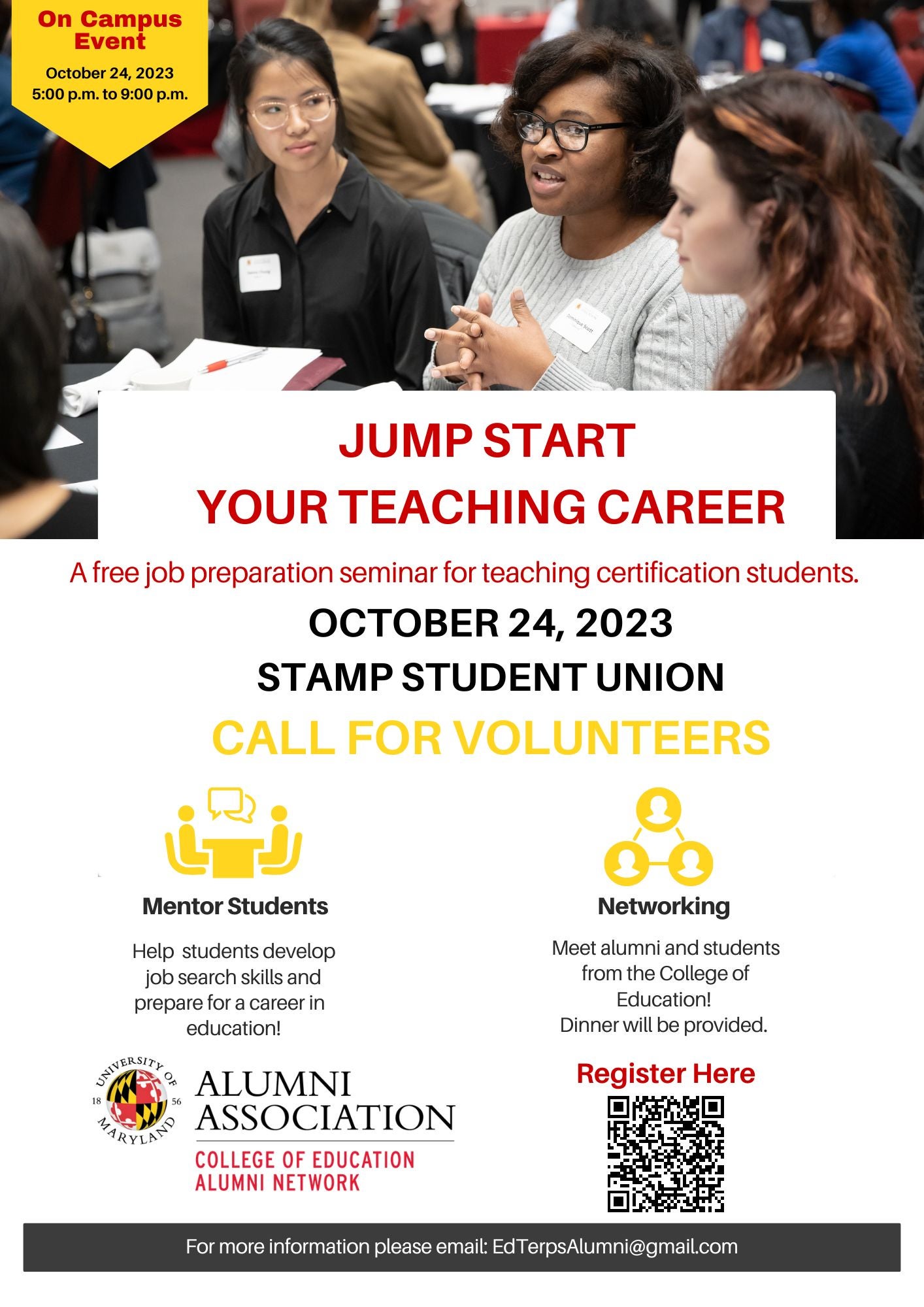 Jump Start Your Teaching Career - Volunteer Registration | UMD College ...