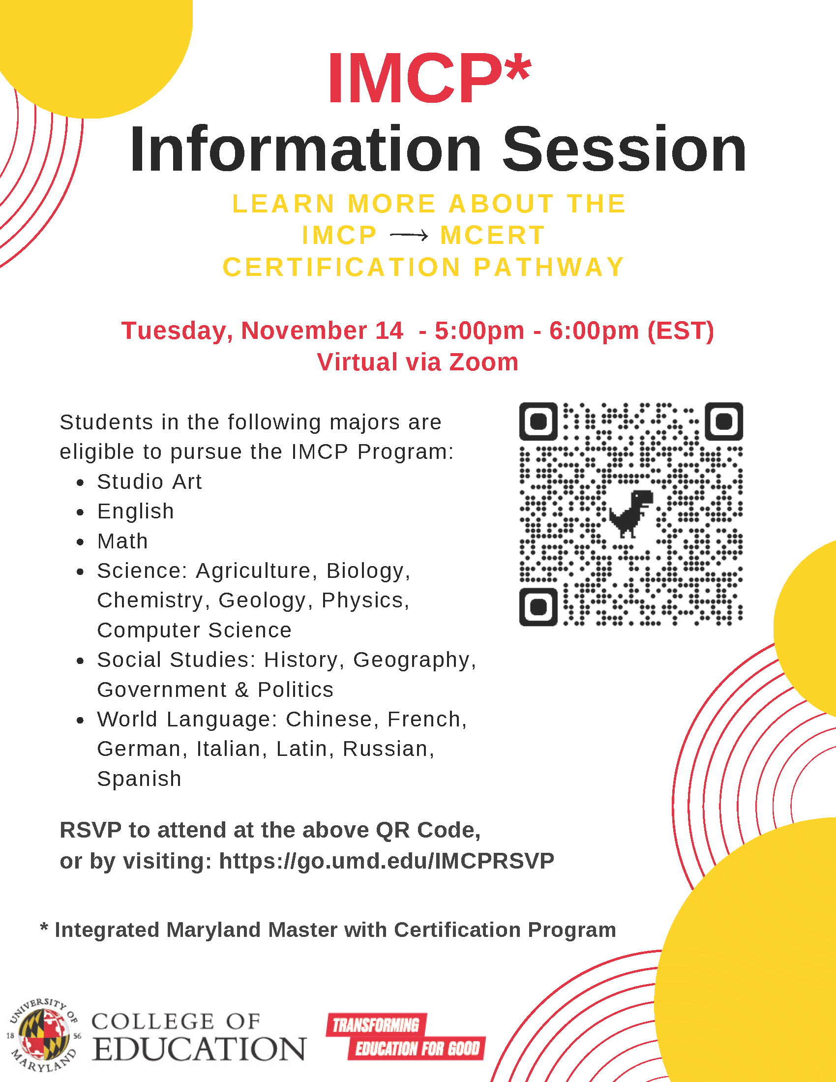 IMPC Information Session | UMD College of Education