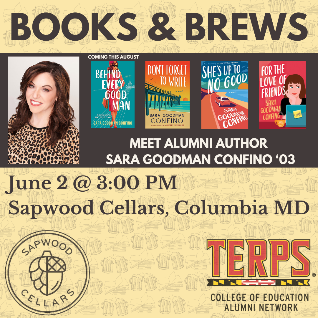 Books & Brews : Meet Sara Goodman Confino '03 | UMD College of Education